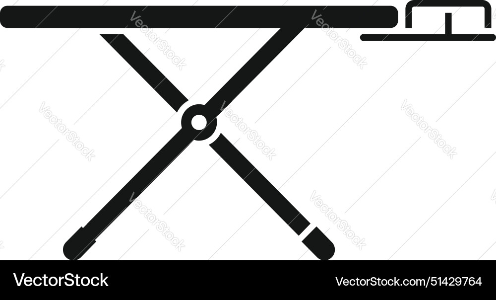 Ironing board icon isolated on white background Vector Image