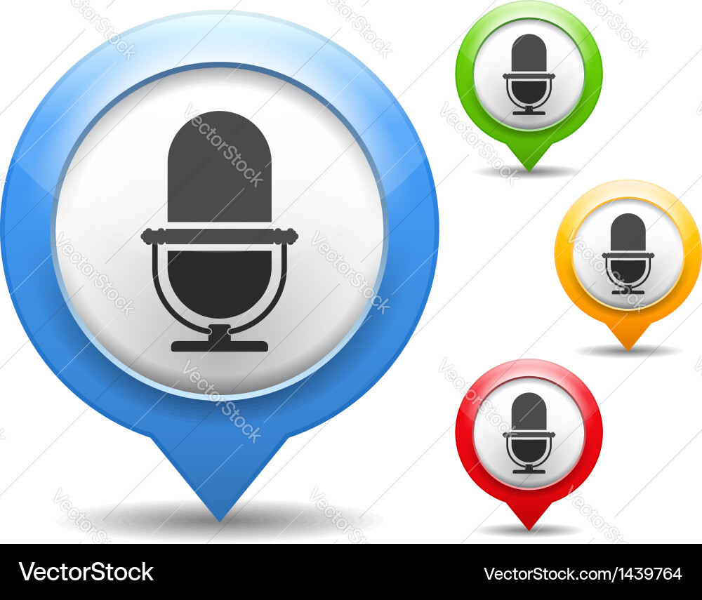 Microphone icon Royalty Free Vector Image - VectorStock