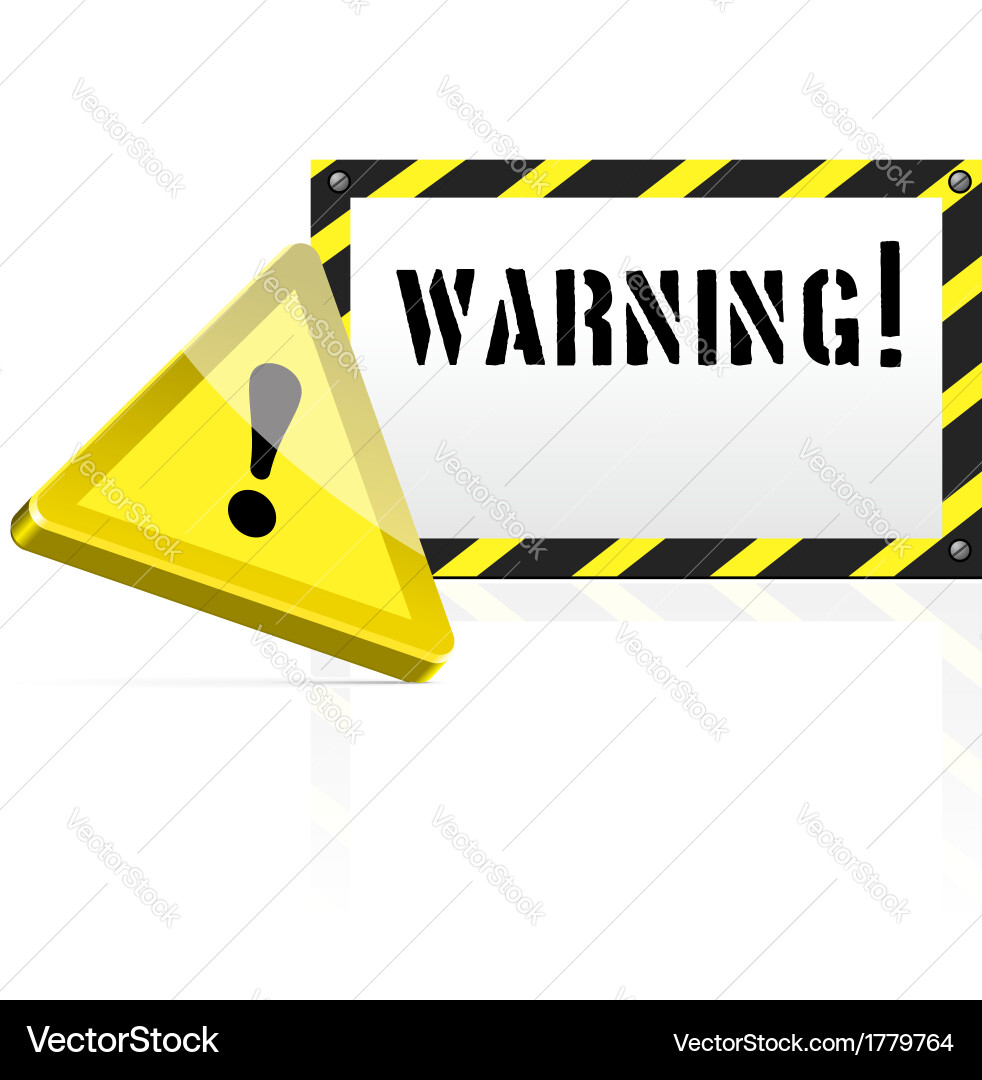 Warning background Royalty Free Vector Image - VectorStock
