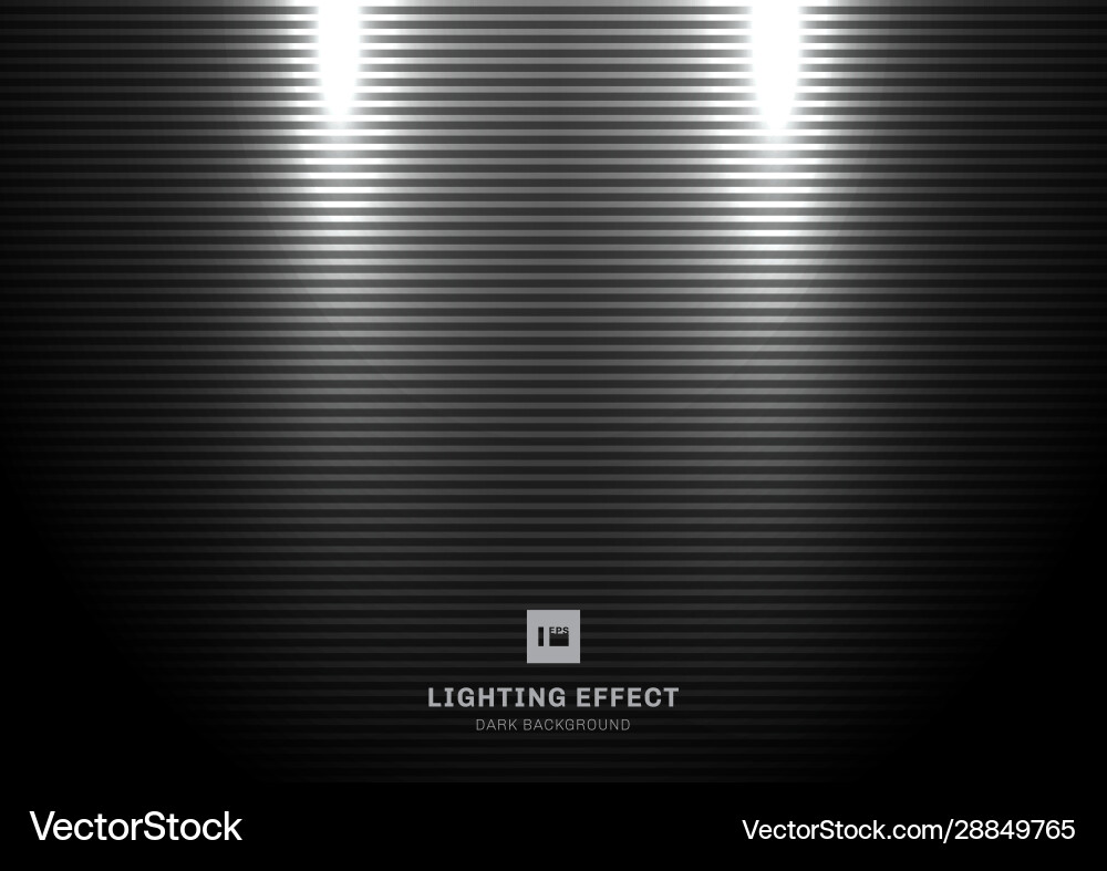 Abstract scene illuminated spotlight on black Vector Image