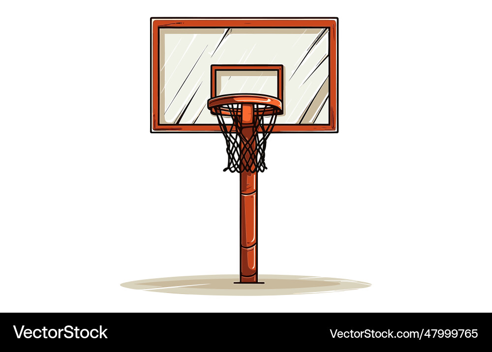 Basketball Hoop and Net Royalty Free Vector Image