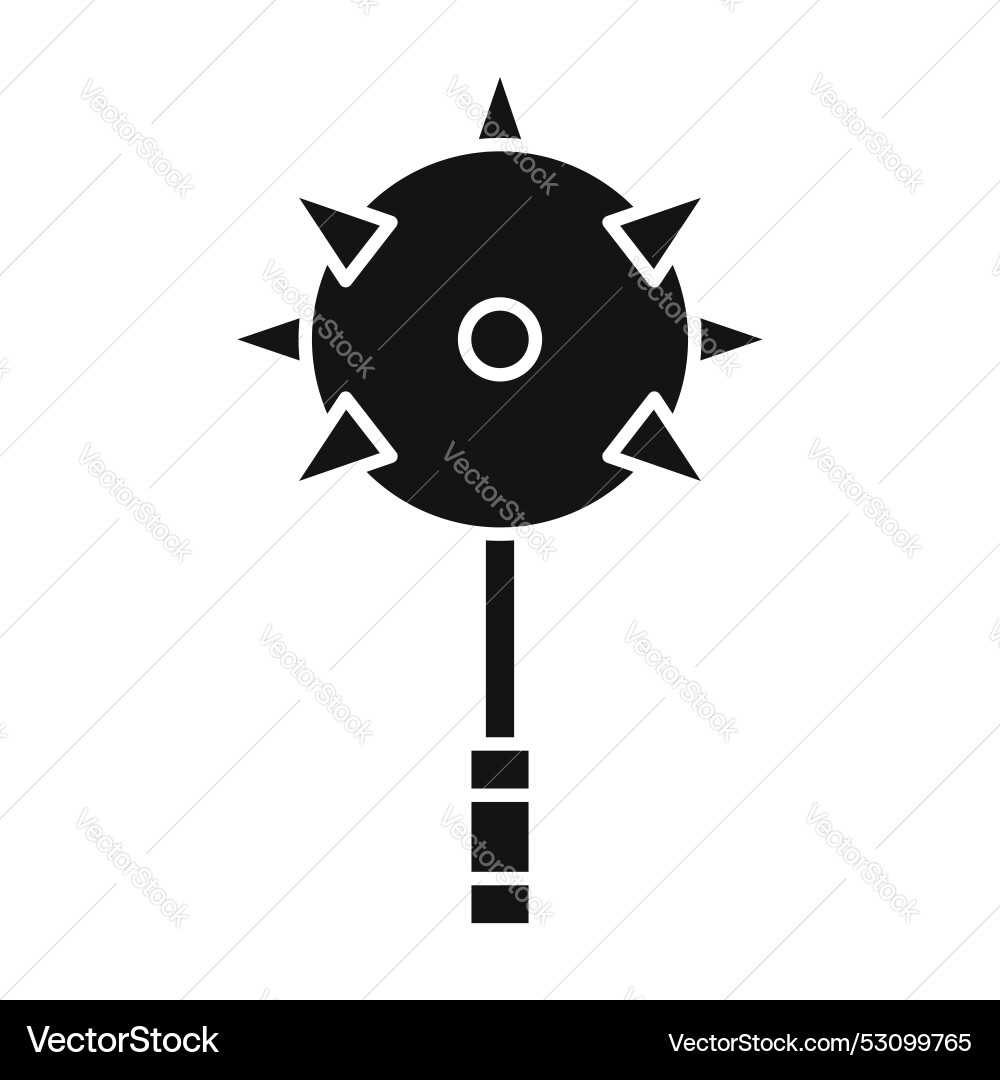 Mace icon isolated on white background Royalty Free Vector