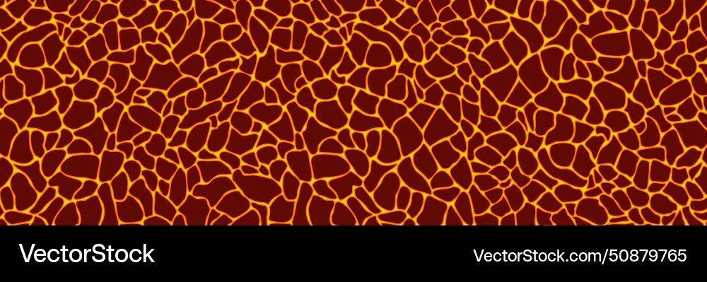 Magma or volcanic lava texture background Vector Image