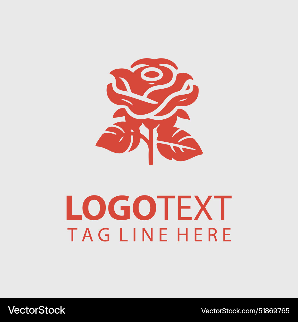 Rose logo Royalty Free Vector Image - VectorStock