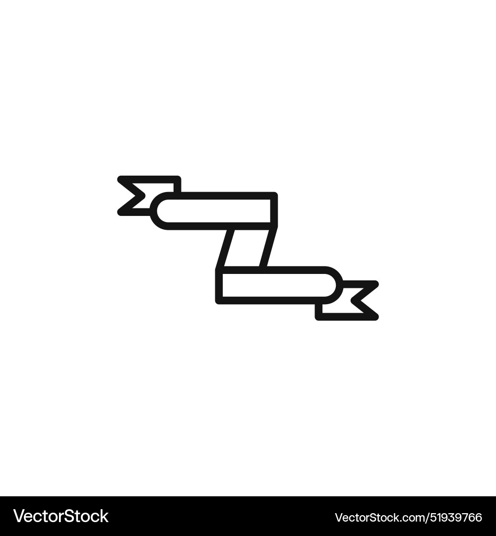 Sash icon logo sign outline Royalty Free Vector Image