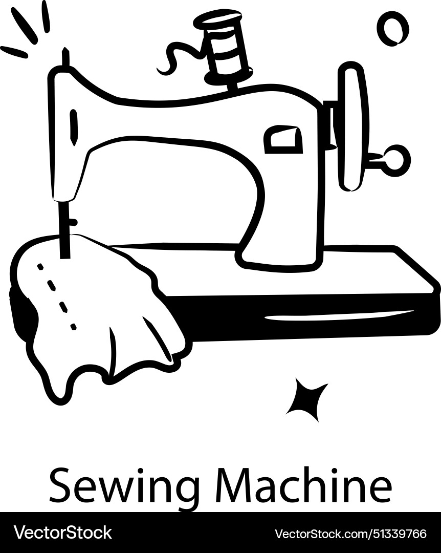 Sewing machine Royalty Free Vector Image - VectorStock