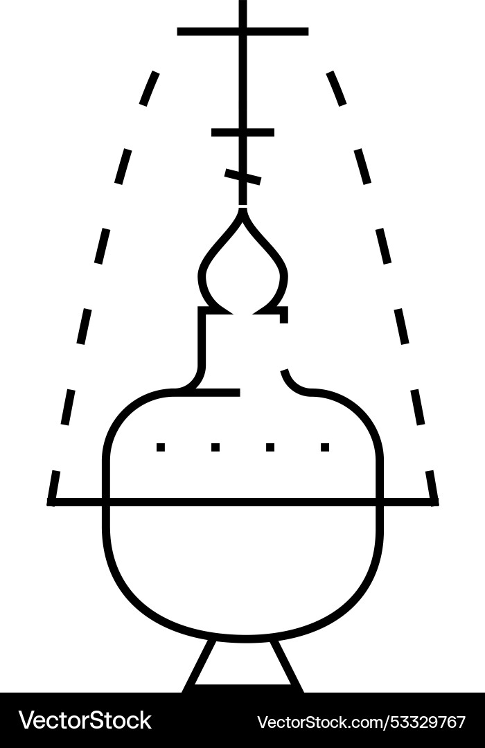 Censer priest icon color Royalty Free Vector Image