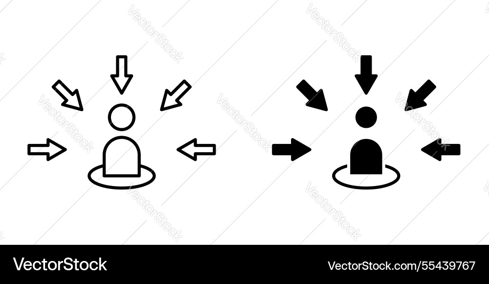 Centric consumer icons stroke line and black Vector Image