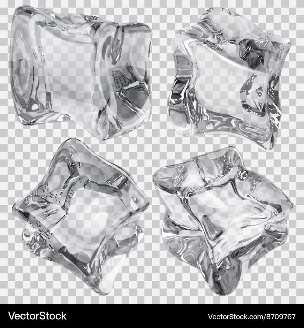 Ice cubes Royalty Free Vector Image - VectorStock