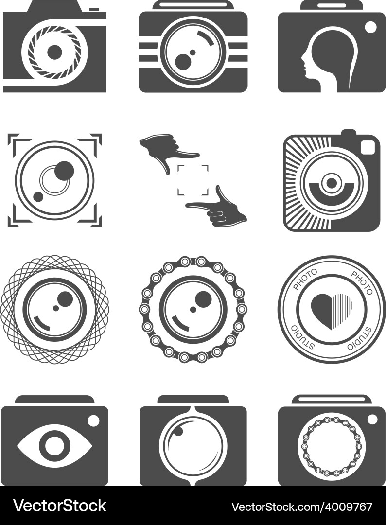 Photo logo Royalty Free Vector Image - VectorStock