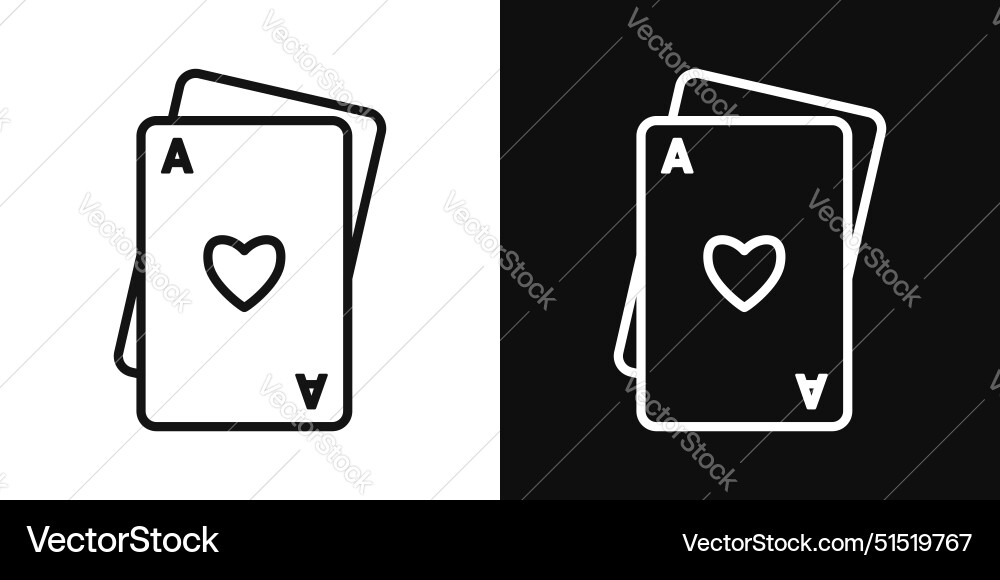 Playing cards icon Royalty Free Vector Image - VectorStock