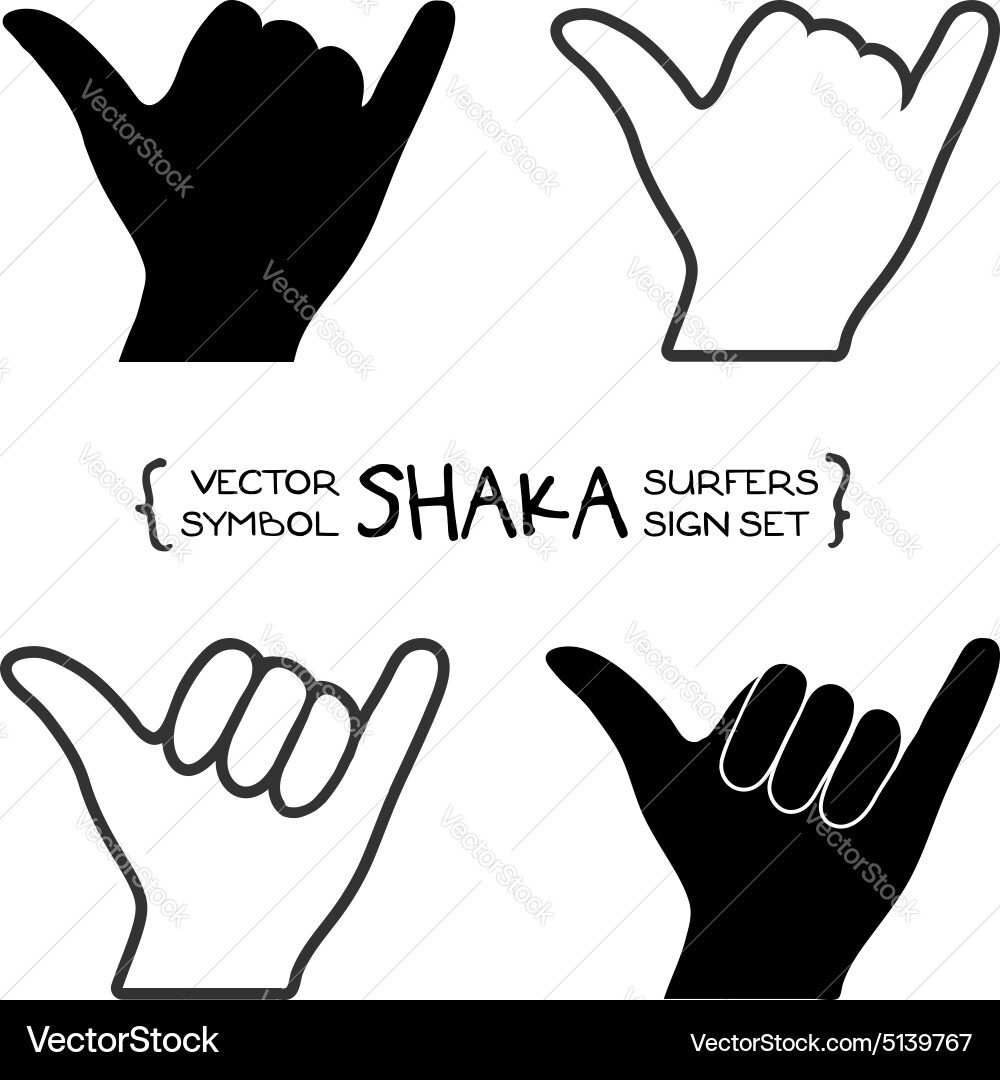 Shaka Hand Sign Vector Images (over 550)