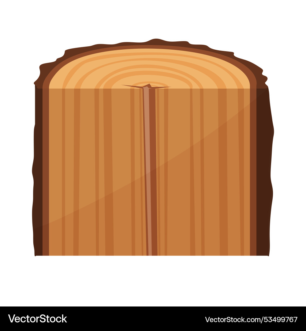 Wooden log slice Royalty Free Vector Image - VectorStock