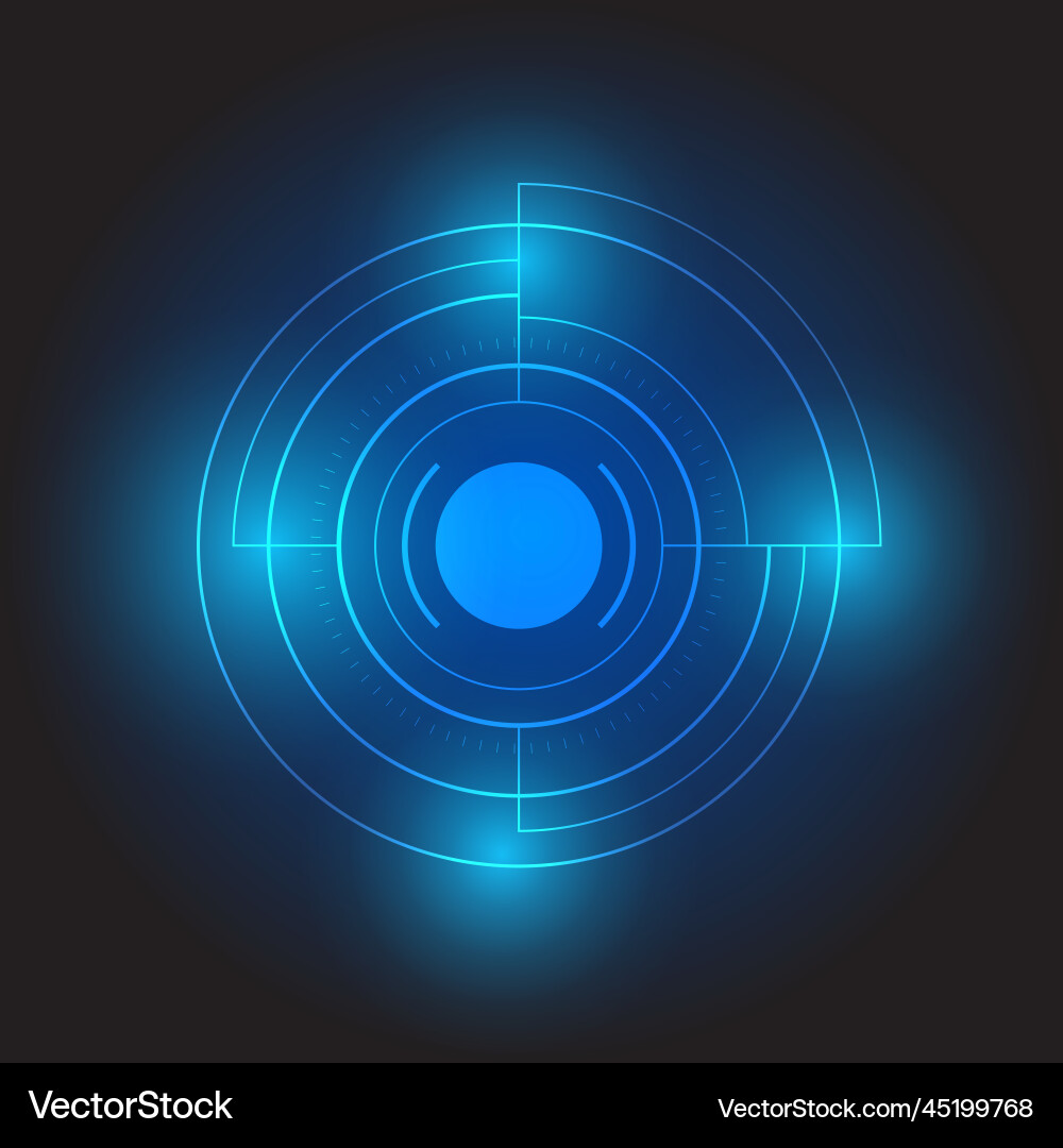 Abstract technology with hi-tech background Vector Image