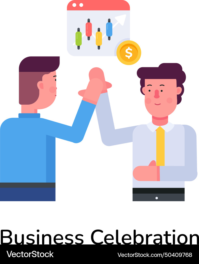 Business celebration Royalty Free Vector Image
