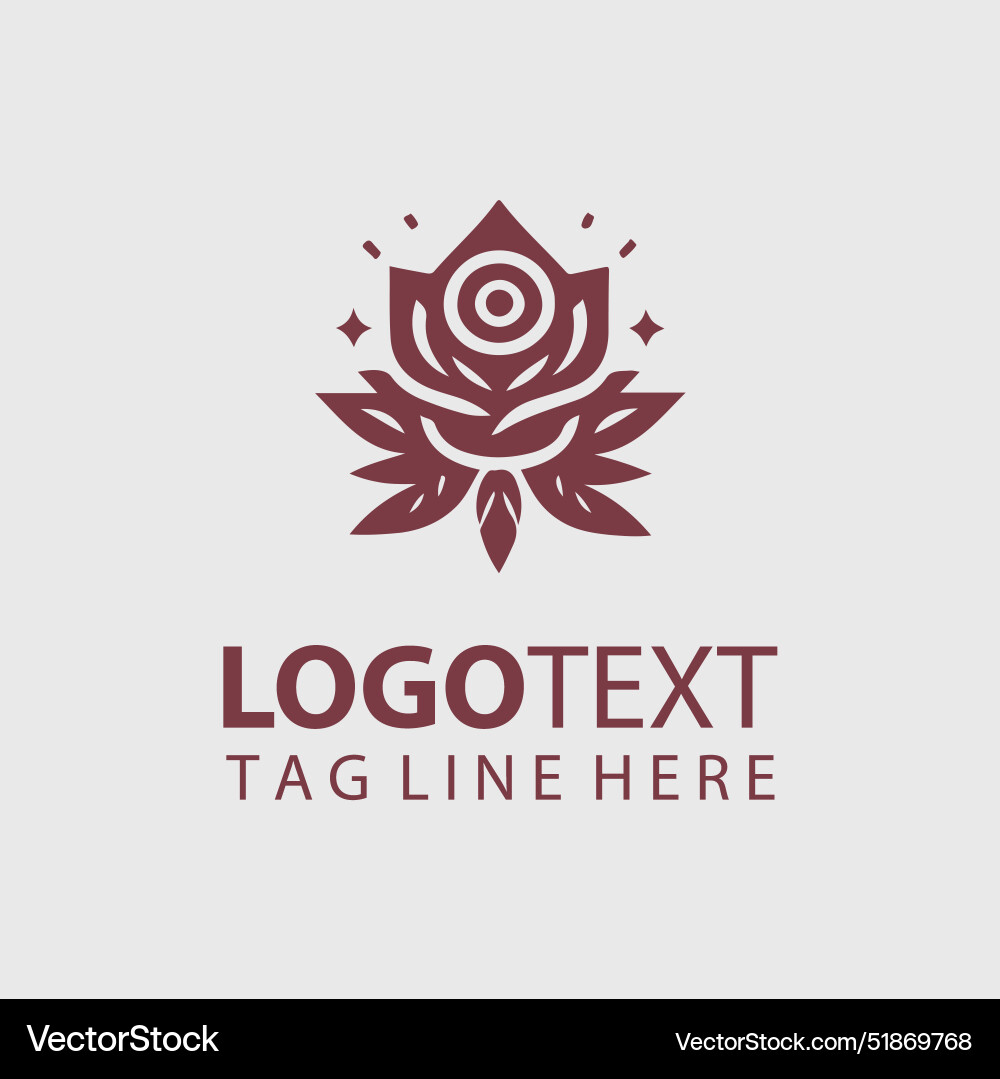 Rose logo Royalty Free Vector Image - VectorStock