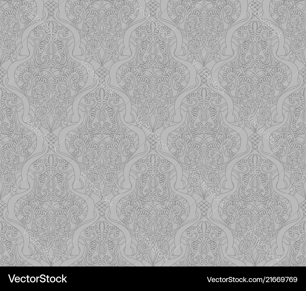 Abstract seamless arabic pattern Royalty Free Vector Image