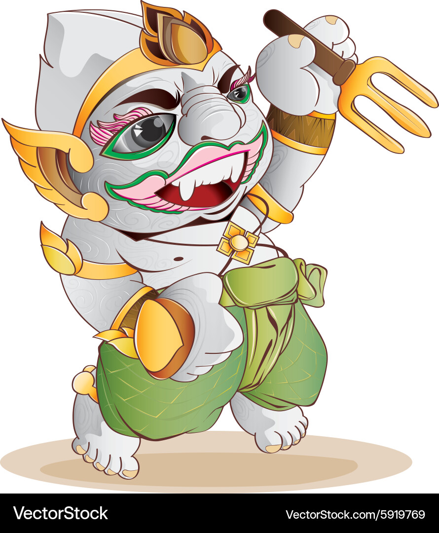 Hanuman Royalty Free Vector Image - VectorStock