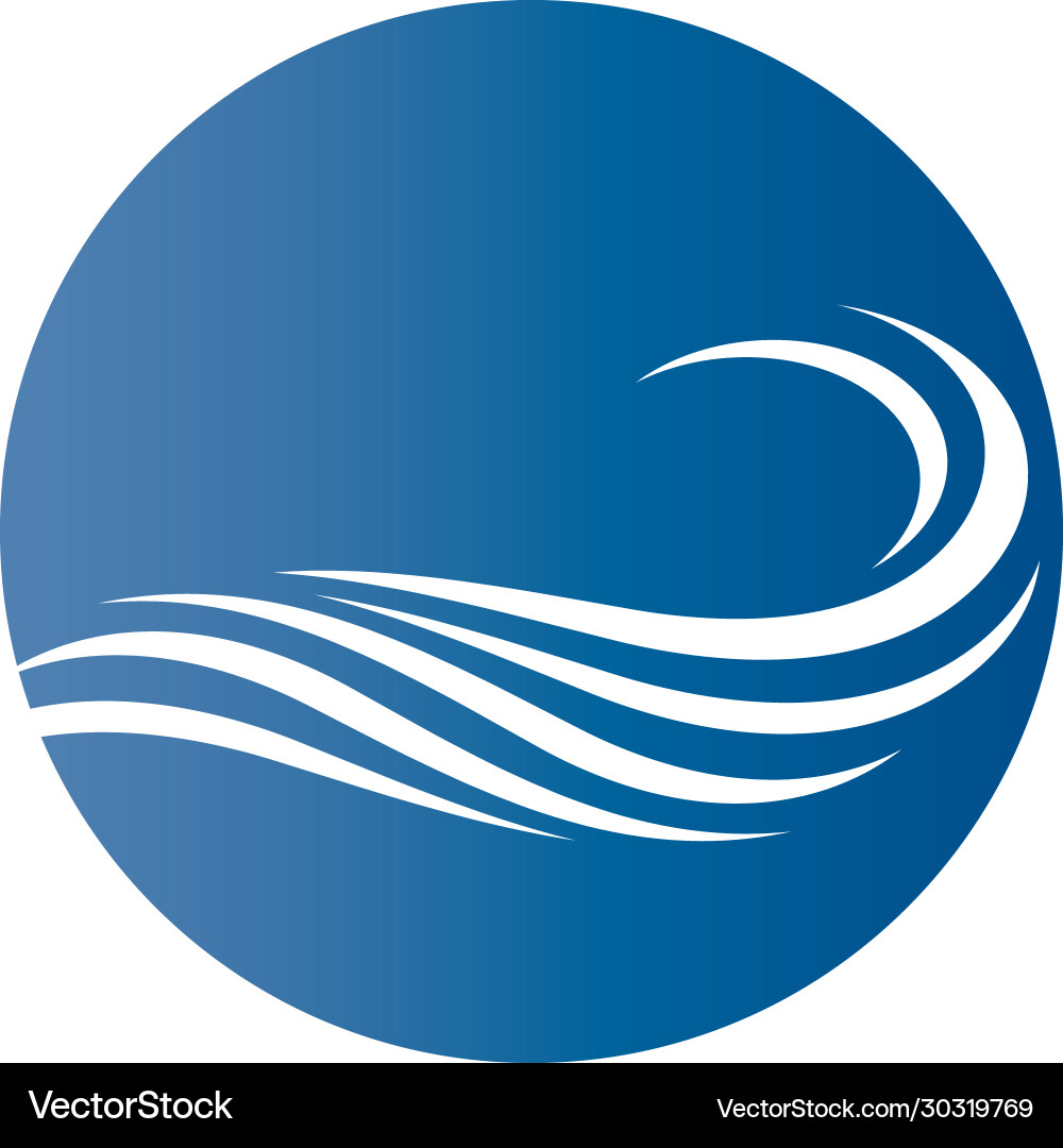 Wave symbol icon Royalty Free Vector Image - VectorStock