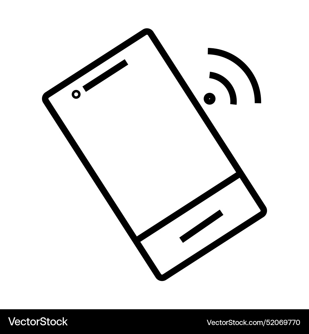Mobile phone call icon great for communication Vector Image