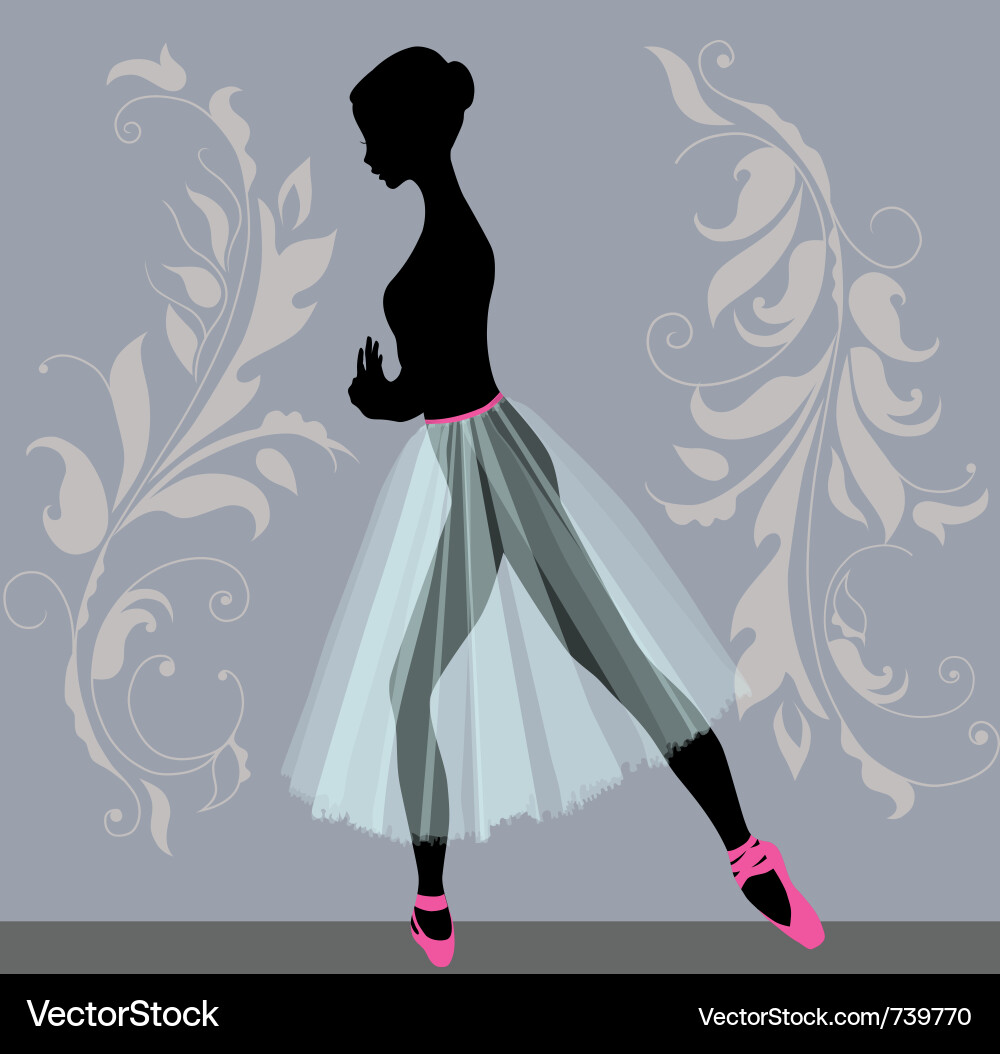 Young ballerina Royalty Free Vector Image - VectorStock