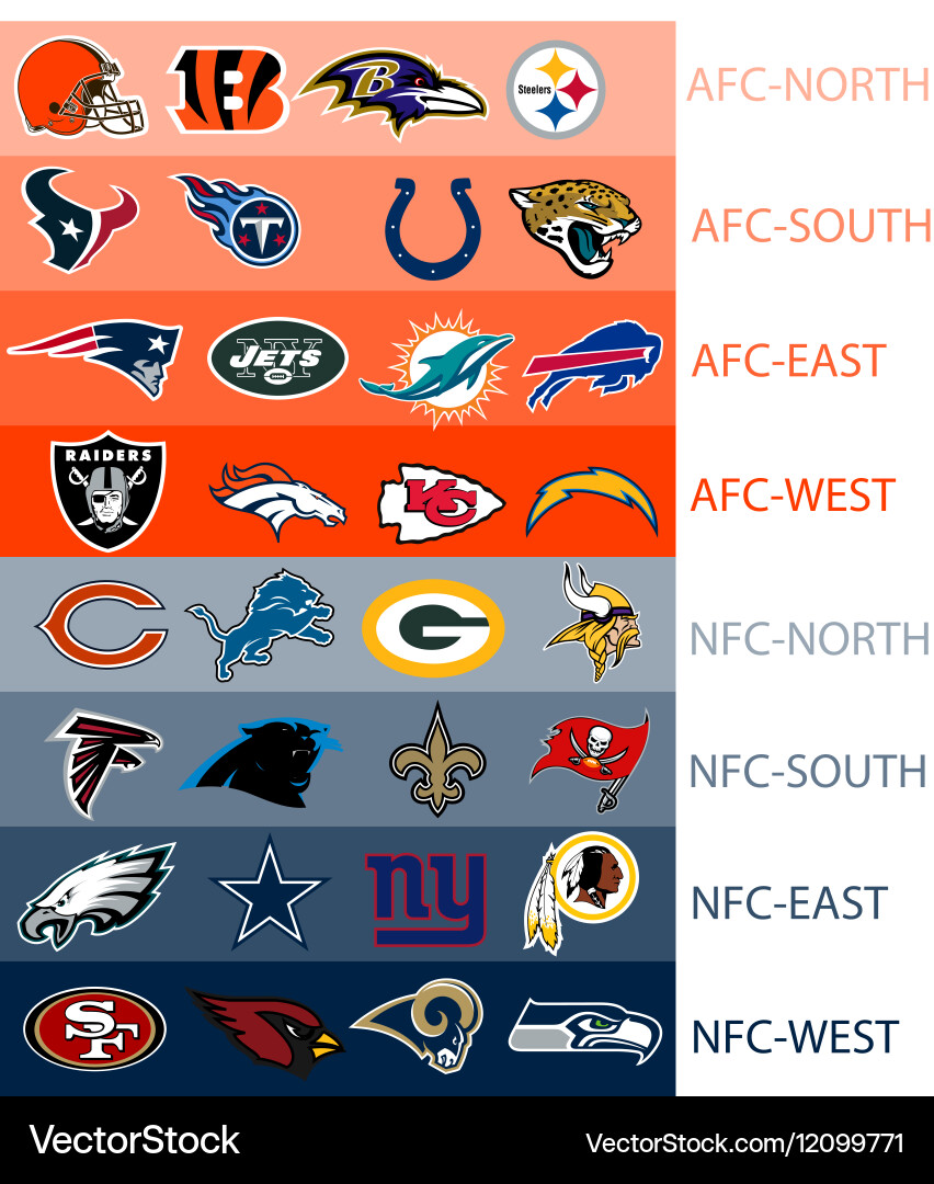 American football logo Royalty Free Vector Image