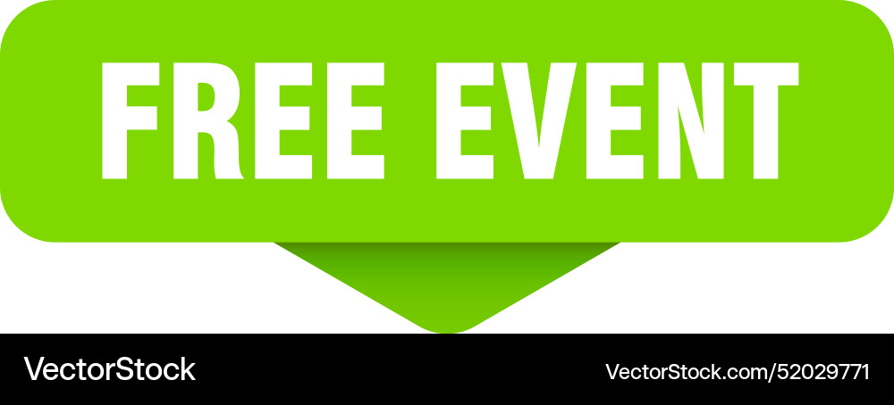 Free event sticker sign on transparent Royalty Free Vector