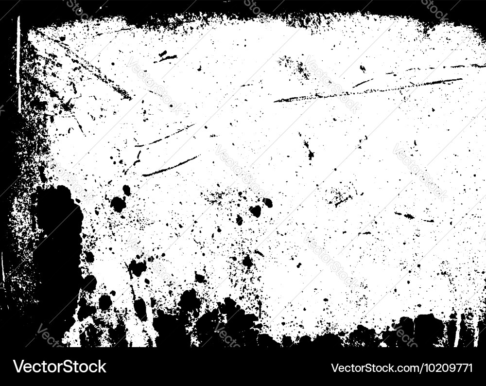 Grunge black white distress border Royalty Free Vector Image