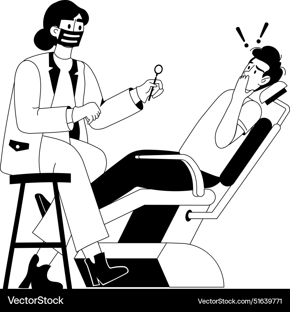 Odontalgia Royalty Free Vector Image - VectorStock