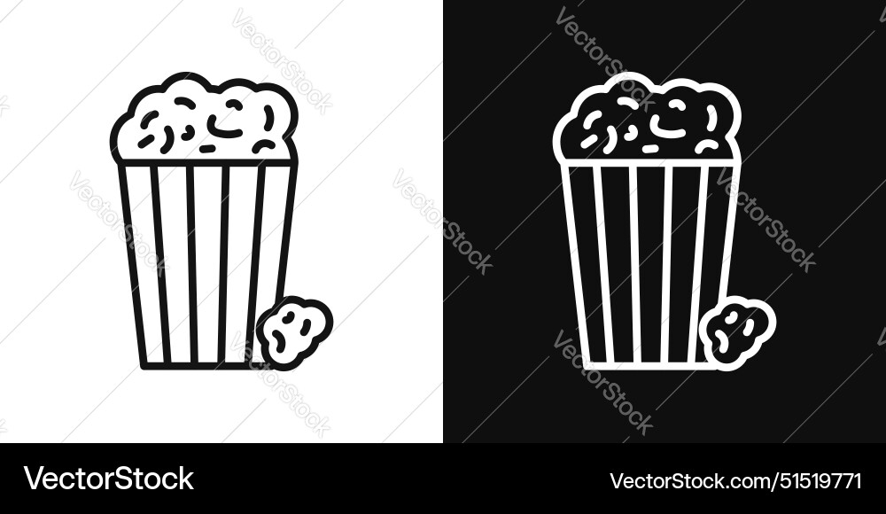 Popcorn icon Royalty Free Vector Image - VectorStock