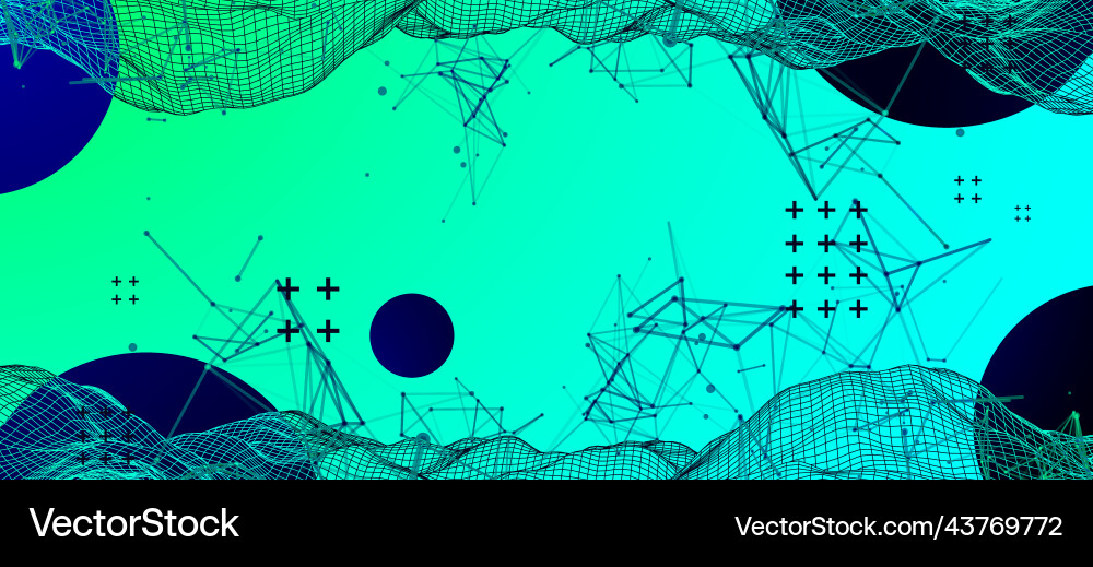 Abstract bright geometric background Royalty Free Vector