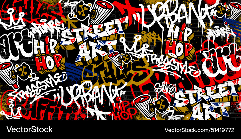 Graffiti background Royalty Free Vector Image - VectorStock