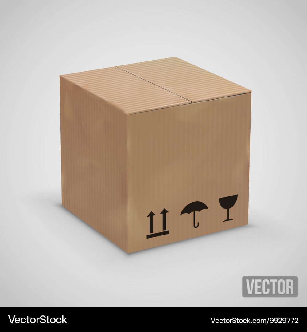 Old box Royalty Free Vector Image - VectorStock