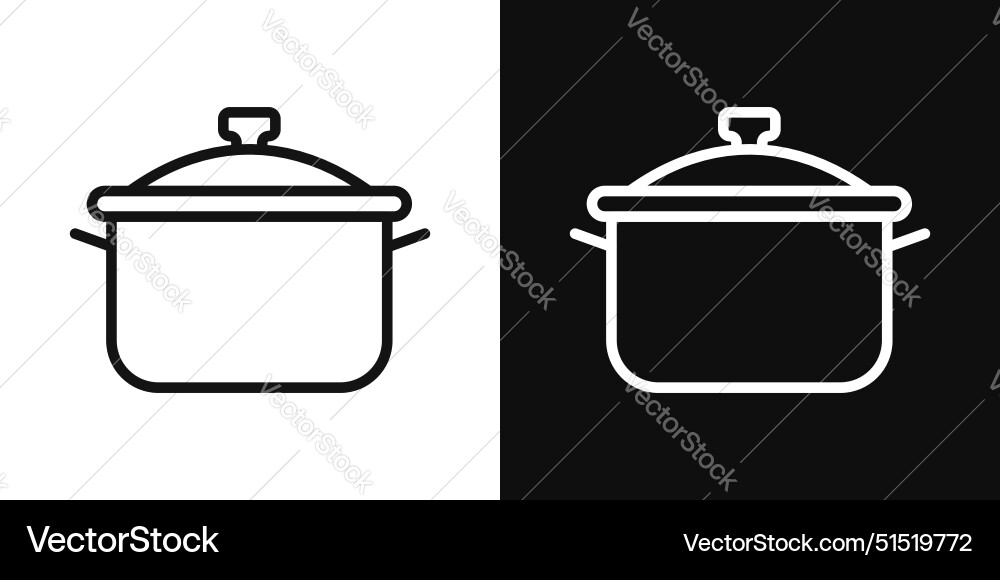 Pot icon Royalty Free Vector Image - VectorStock