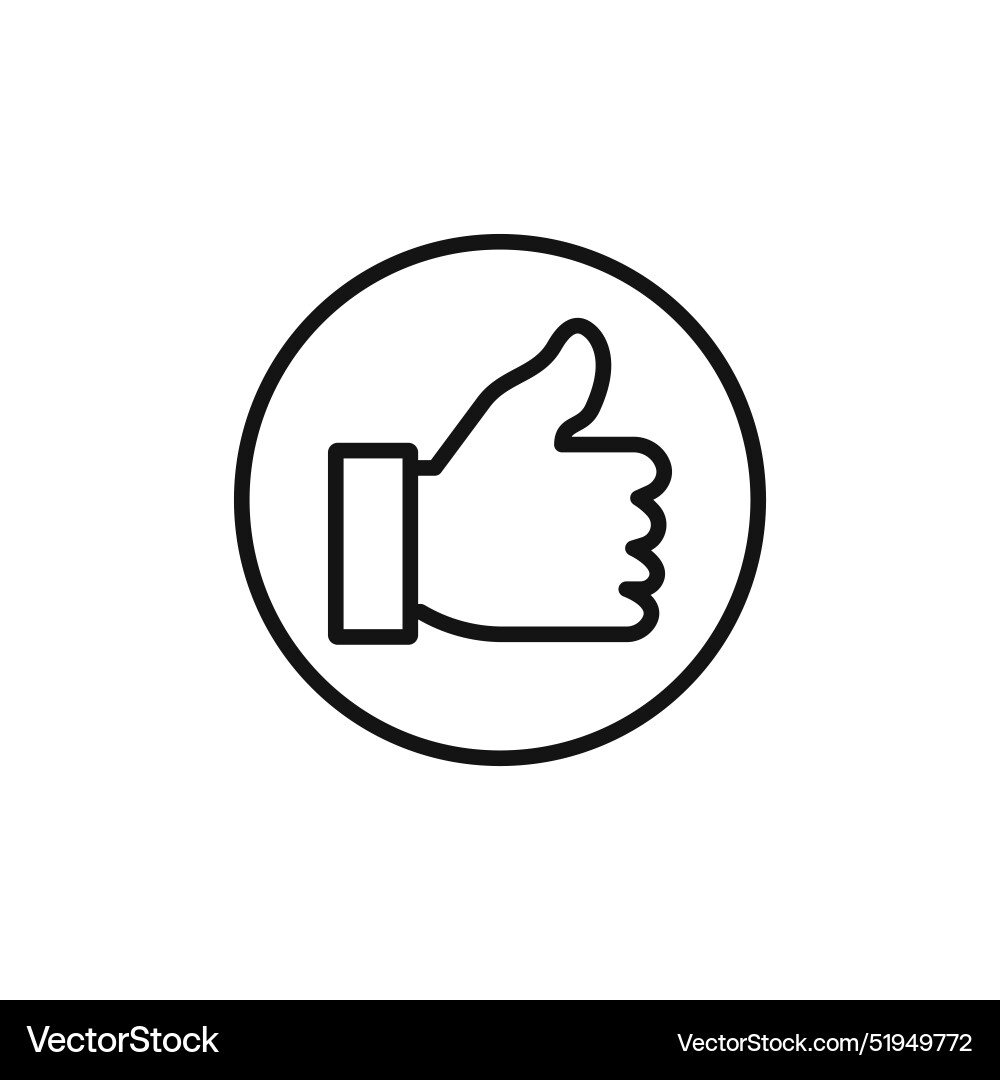 Recommend logo sign outline Royalty Free Vector Image