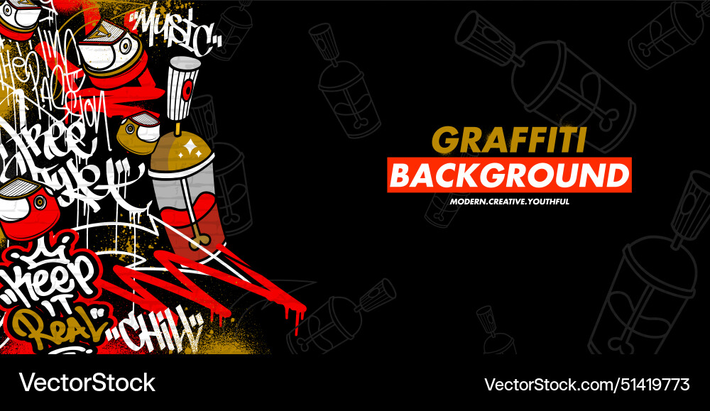 Graffiti background Royalty Free Vector Image - VectorStock
