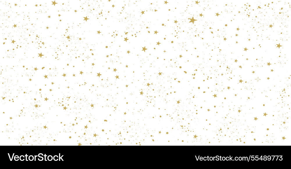 White festive background with stars seamless Vector Image