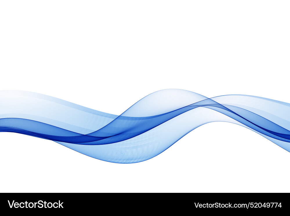 Abstract smooth wave flow smoky wavy lines Vector Image