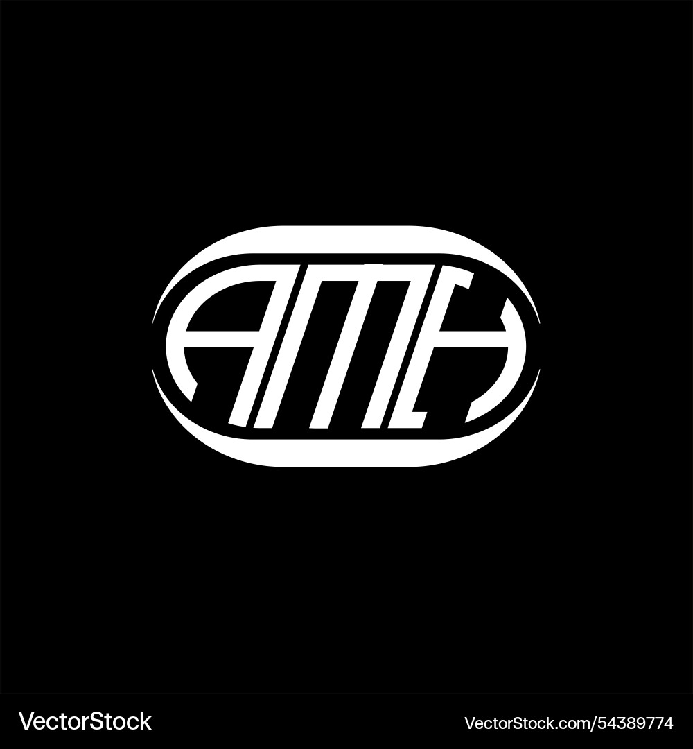 Amg abstract monogram logo design Royalty Free Vector Image