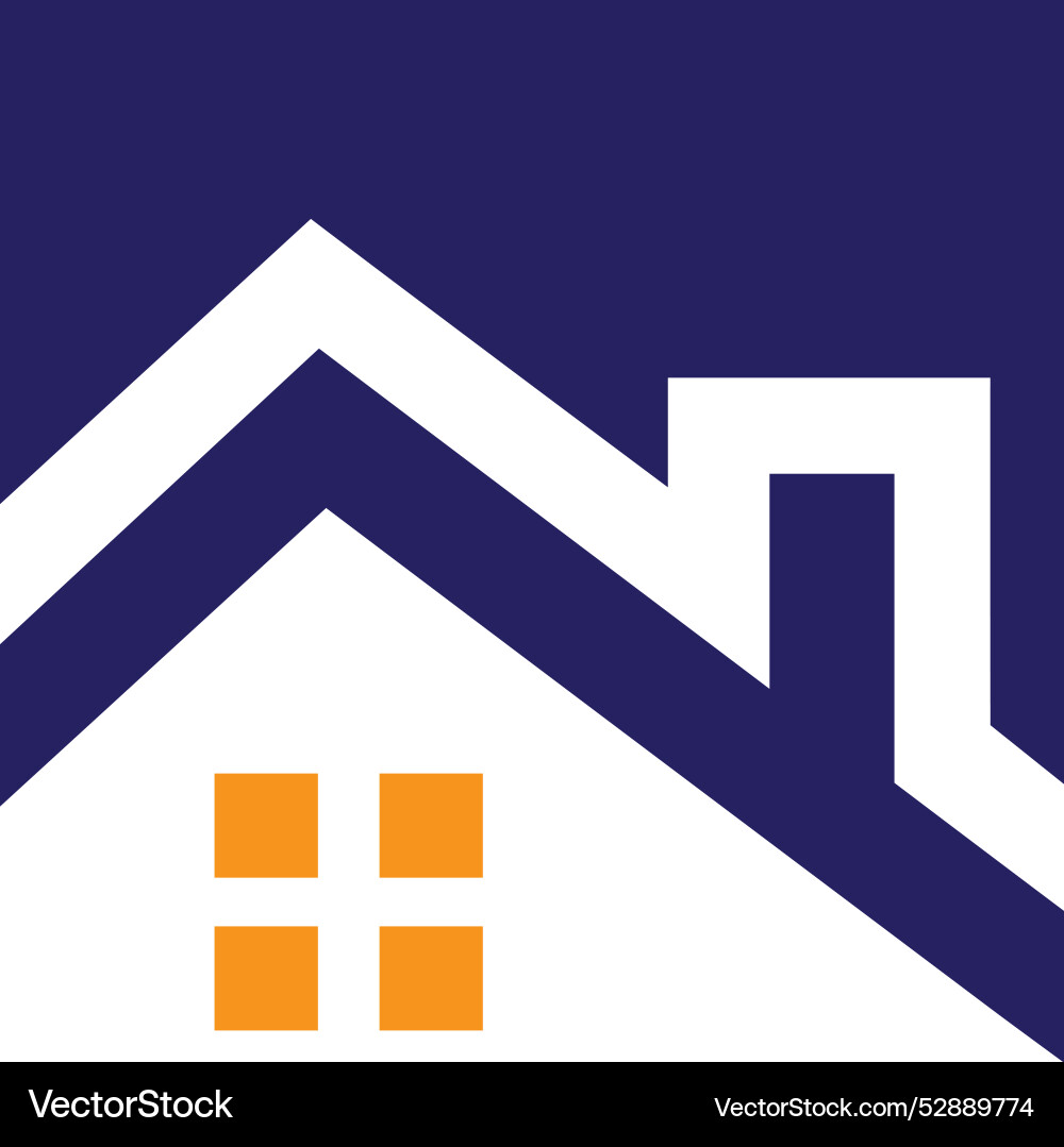 House logo and building Royalty Free Vector Image