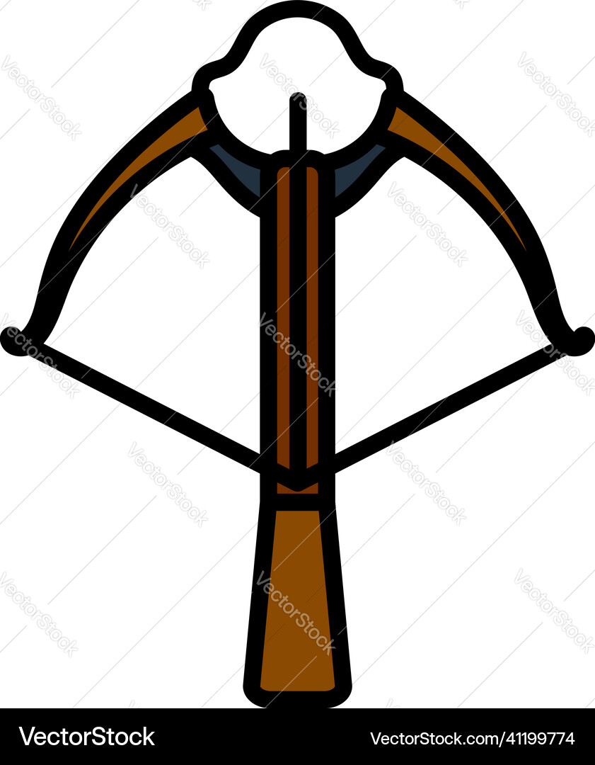 Icon of crossbow Royalty Free Vector Image - VectorStock