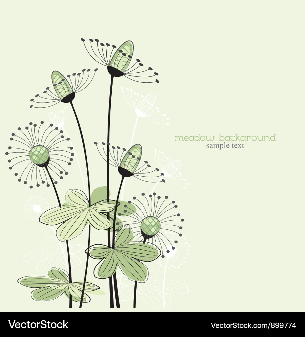 Meadow Royalty Free Vector Image - VectorStock