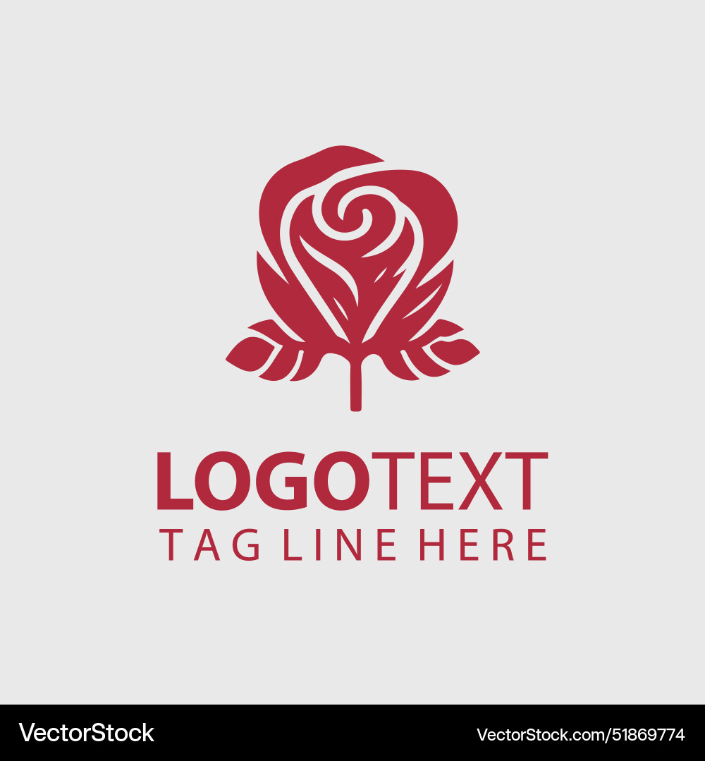 Rose logo Royalty Free Vector Image - VectorStock