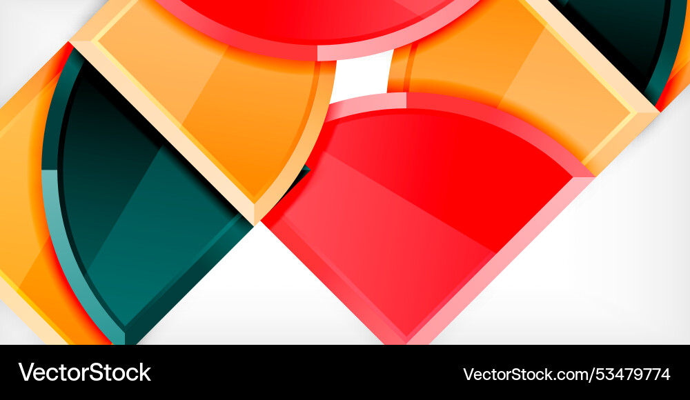 Triangle circles background Royalty Free Vector Image