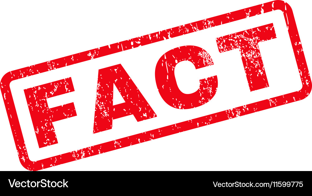 Fact text rubber stamp Royalty Free Vector Image