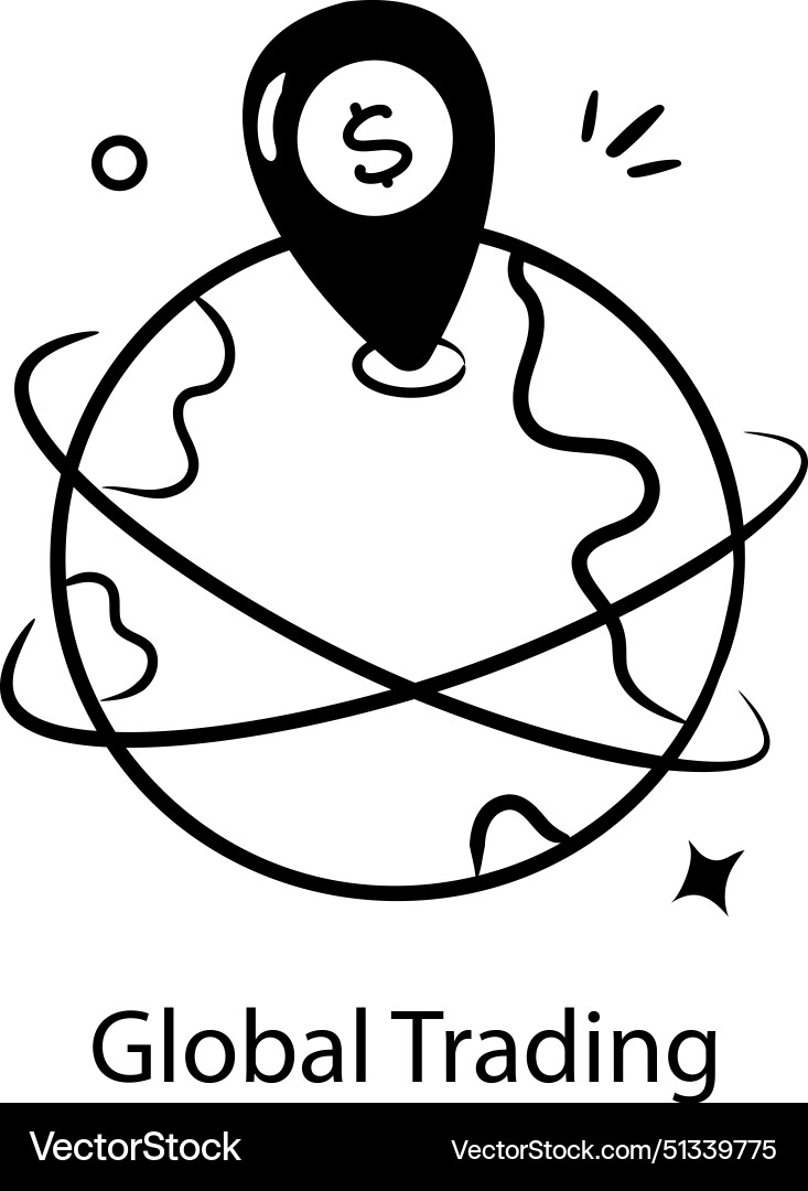 Global trading Royalty Free Vector Image - VectorStock