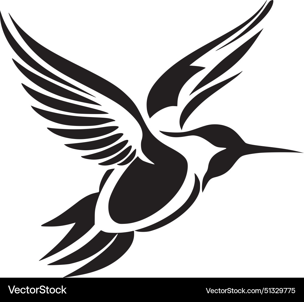Hummingbird - high quality logo ideal Royalty Free Vector