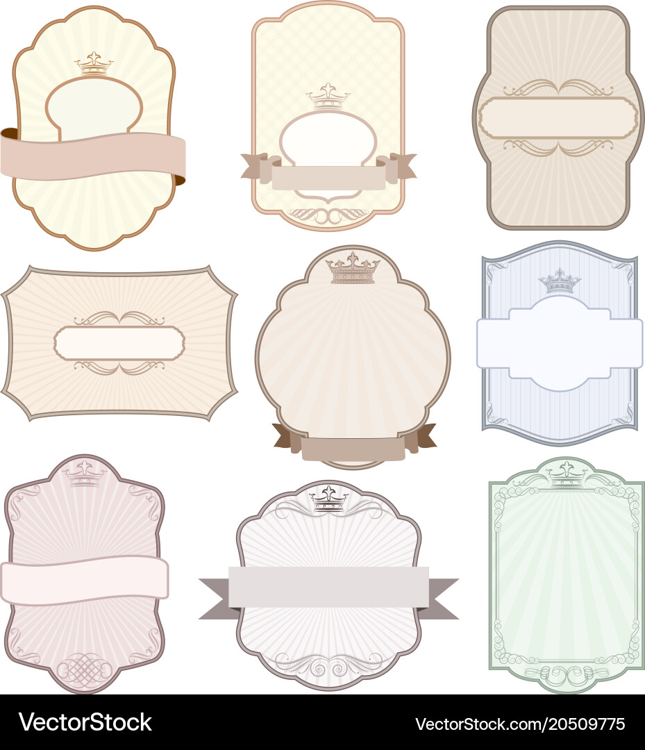 Labels Royalty Free Vector Image - VectorStock