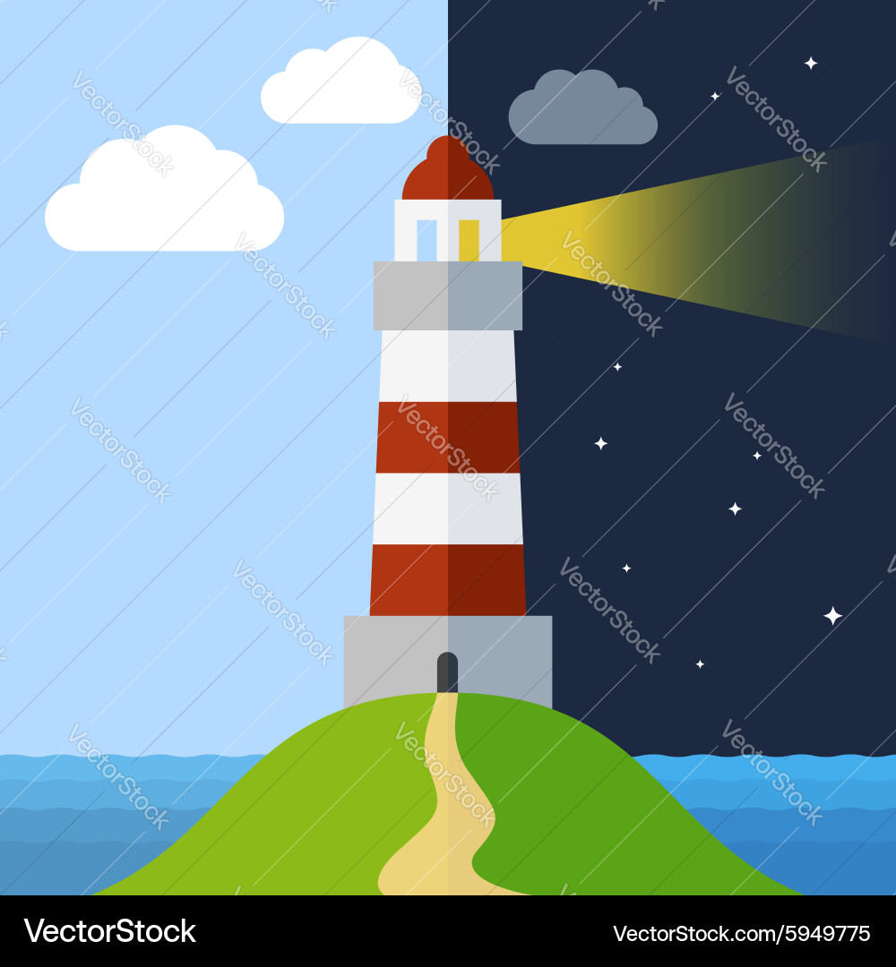 Lighthouse Royalty Free Vector Image - VectorStock