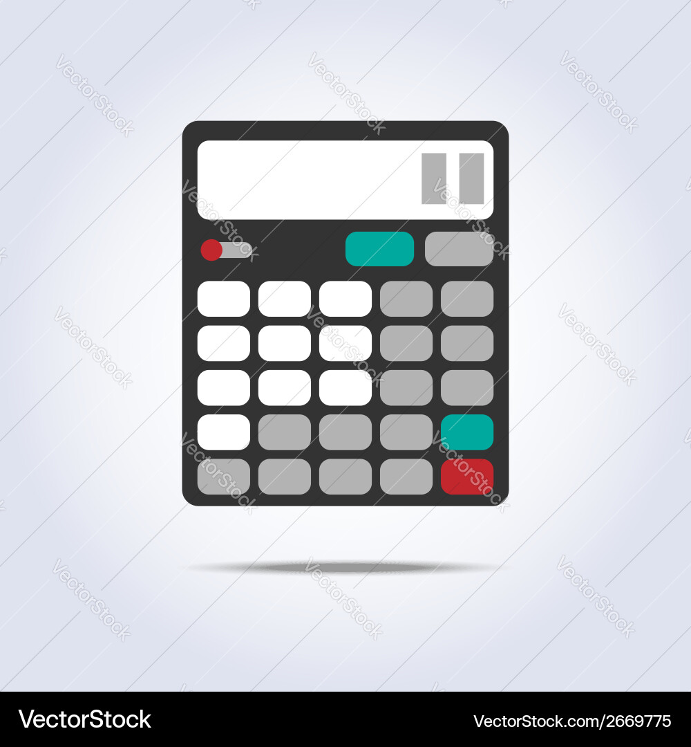 Simple Calculator Icon Royalty Free Vector Image